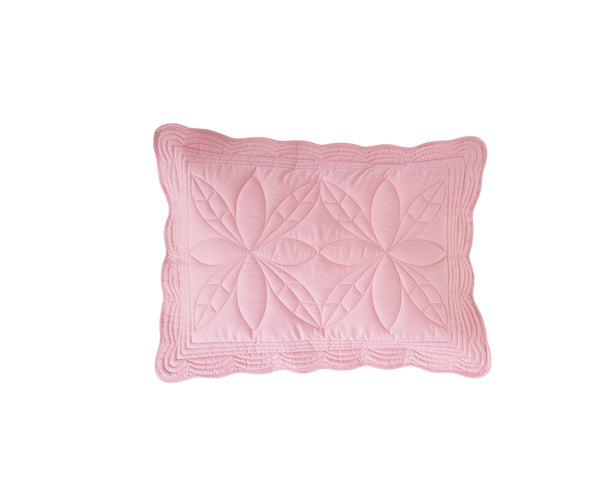 Bonne Mere | Single Bedspread Quilt and Pillow Set - Rose